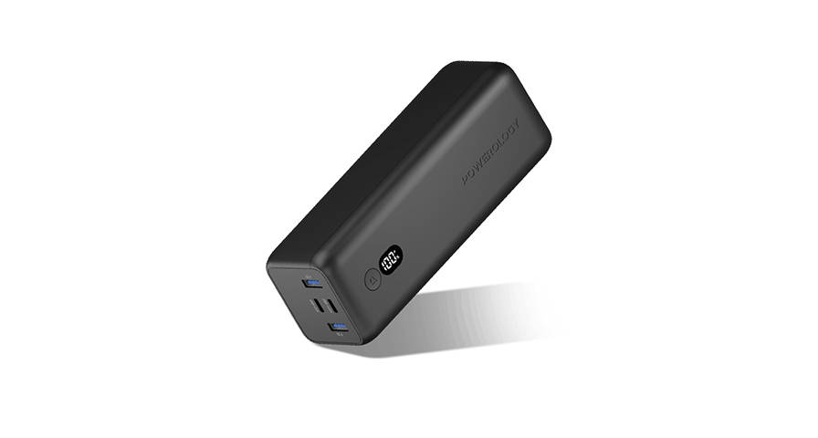 Powerology Onyx 30000mAh Dual USB-C Power Bank
