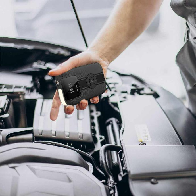 Powerology Jump Starter with Air Compressor: Power and Portability