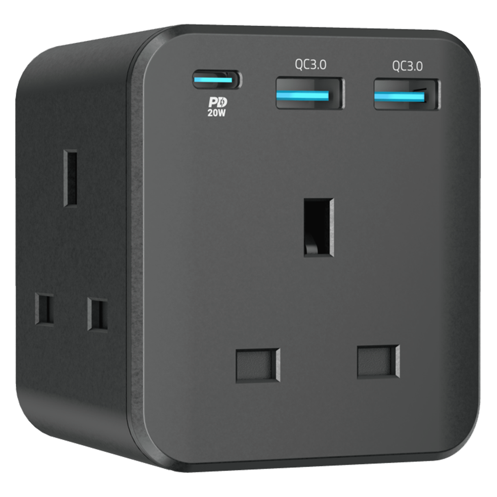 20W Multi-port Fast Charging Wall Adapter | Powerology