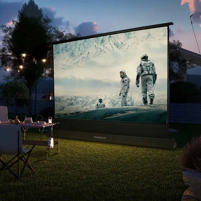 Powerology 100'Motorised Projector Screen
