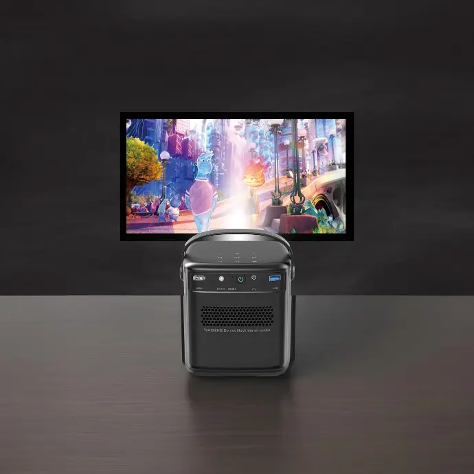 Powerology Starbeam 100" Google DLP Projector - Black | Powerology