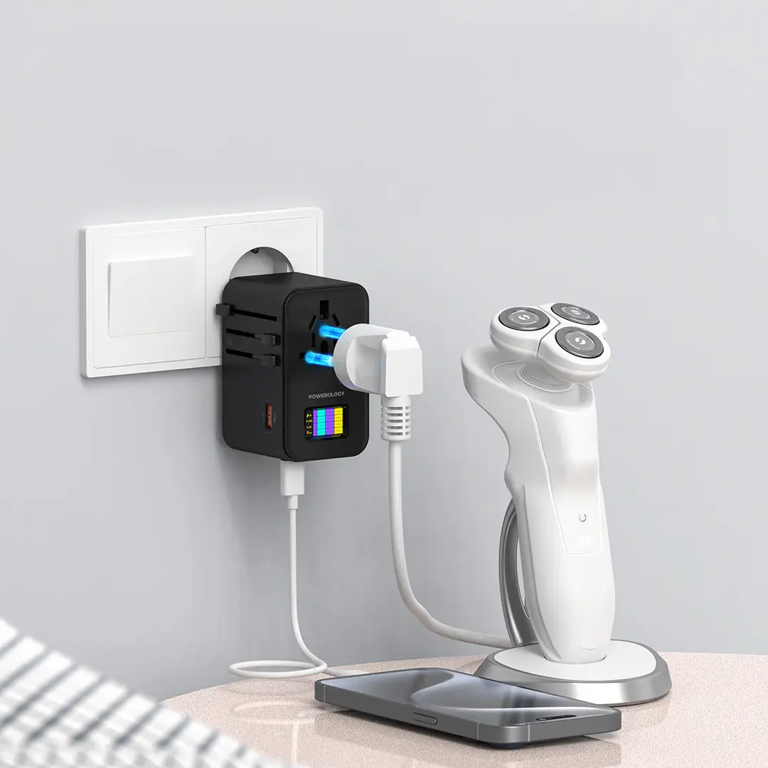 Powerology GaN 75W Universal Charger - Black
