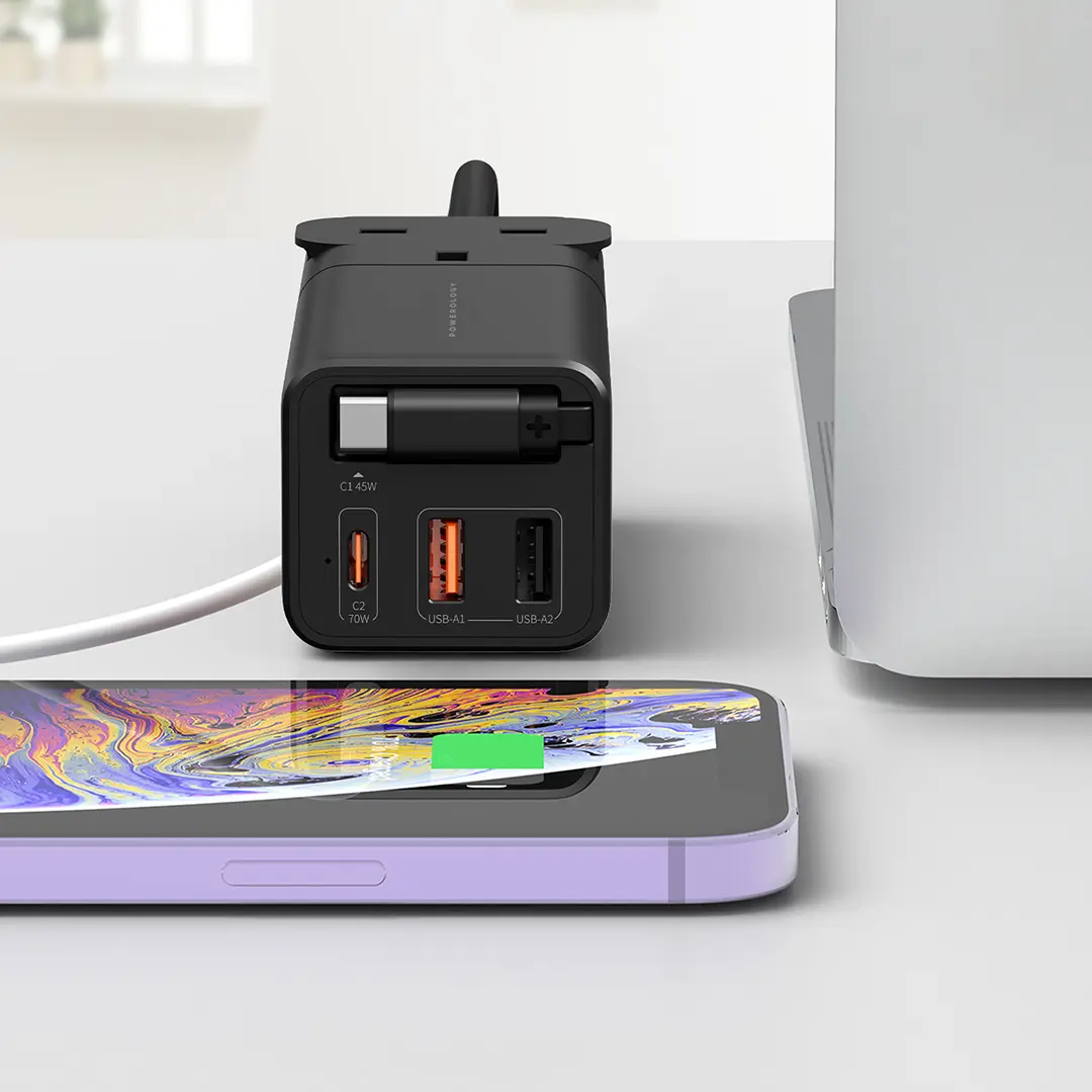 Powerology Desktop Charging Station - Black