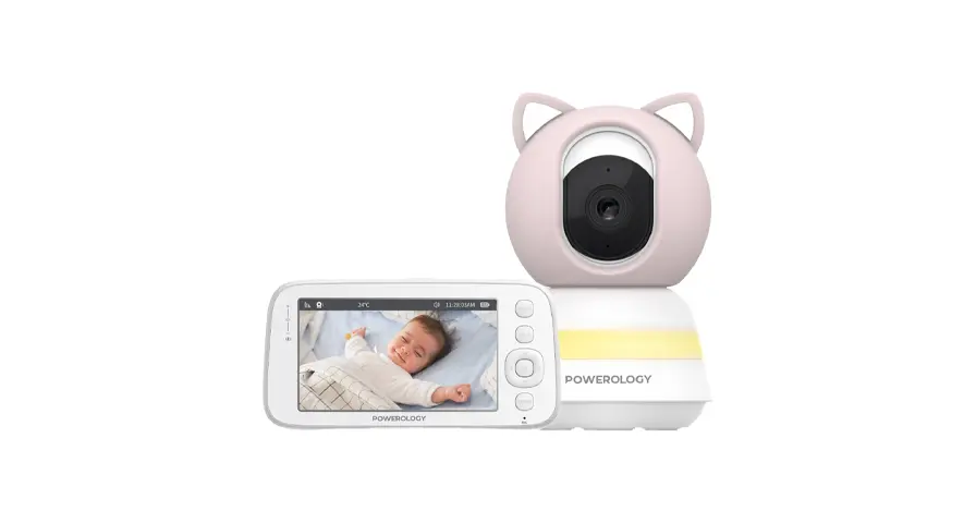 Powerology Monitor & App Baby Camera - Blue/Pink