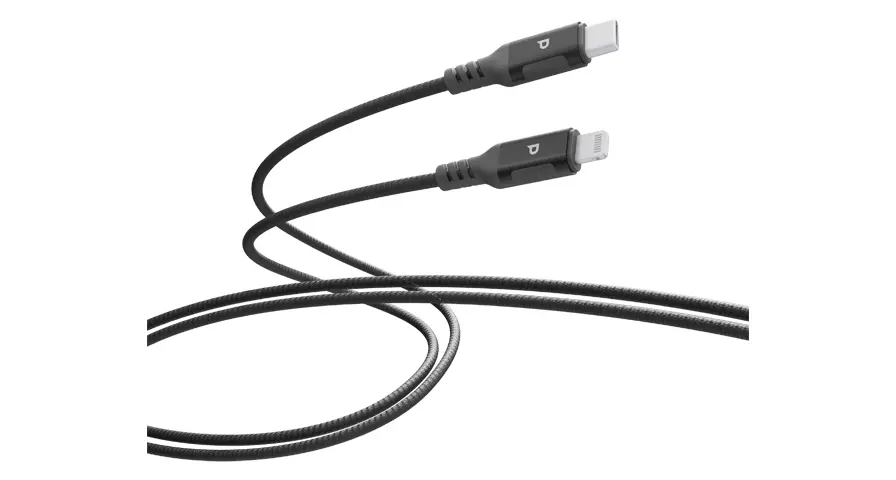 Powerology Power Sync Weave PD 30W USB-C to Lightning 3m Cable - Gray