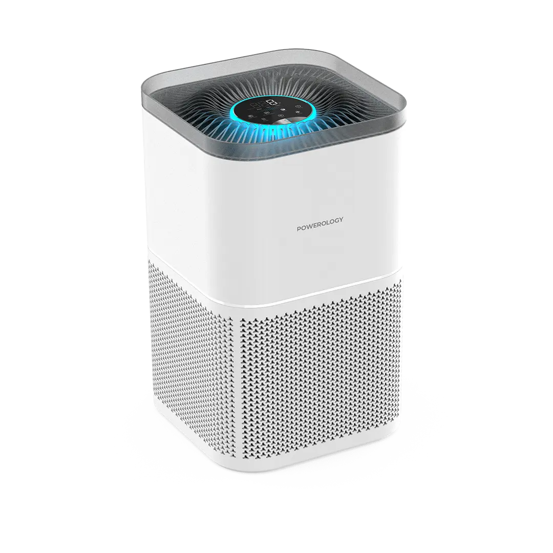 Powerology Smart Air Purifier Eliminate Odor Smoke White Powerology